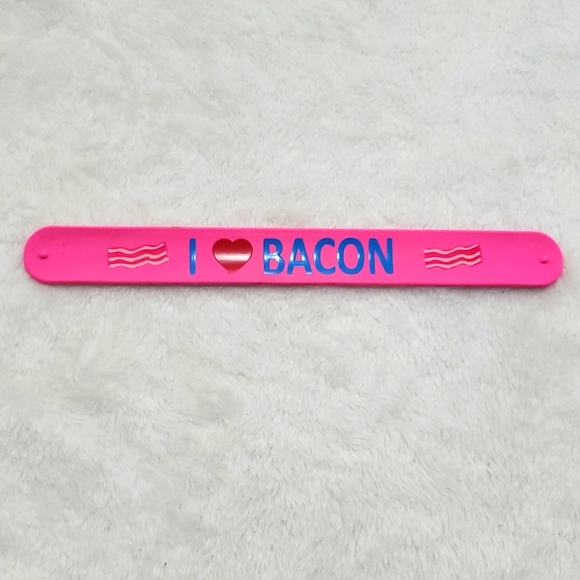 Jewelry | 5 Salevintage 90s Hot Pink Slap Bracelet I Bacon 1454 | Poshmark